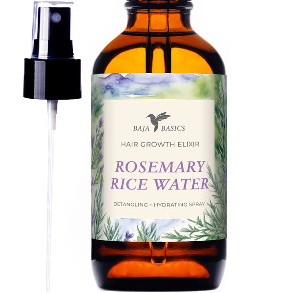 Rosemary Rice Water Spray 4oz - Baja Basics
